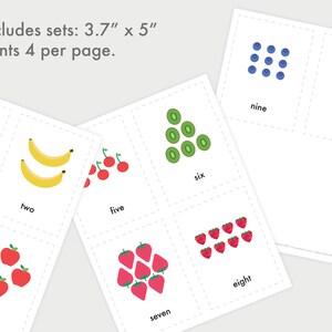 Fruit Counting 1-10 Cards | Counting With Fruit | Minimalistic Design ...