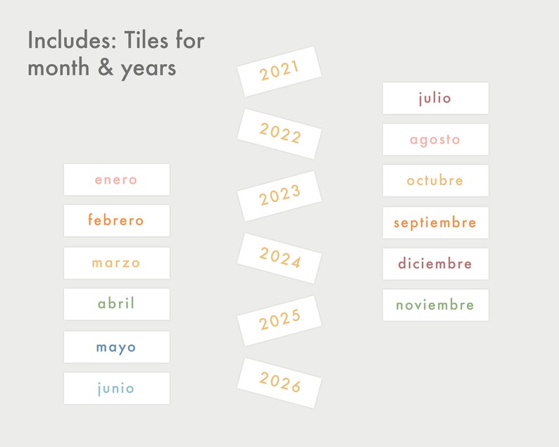 Circle-time Spanish Morning Kids Calendar | Circle Time Printable ...