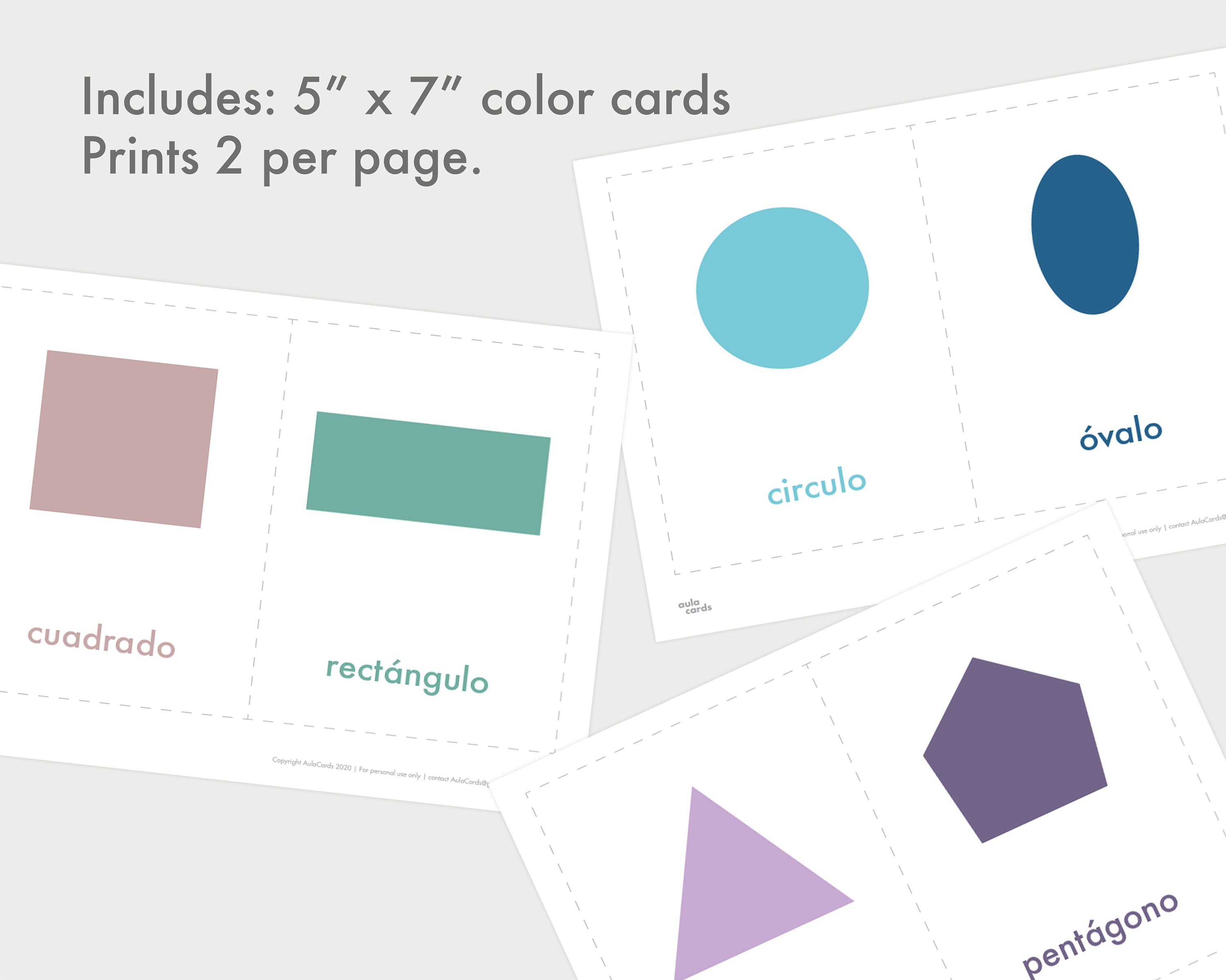 Spanish Circle Time Flashcard Bundle | Shapes | Weather | Abcs ...