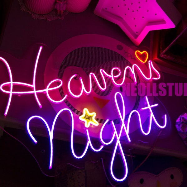 Heavens Night Neon Sign - Etsy