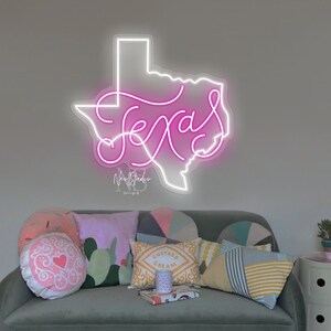 TEXAS - Led Neon Sign, Custom Neon, Neon Light - Etsy