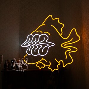 Three Eyed Trippy Fish - LED Neon Sign, Custom Neon, Neon Light - Etsy