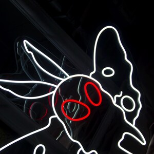 MOTHMAN CRYPTIDS Mystic Character - LED Neon Sign, Custom Neon, Neon ...