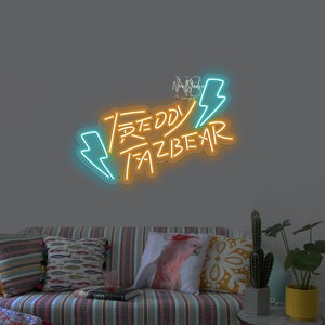 Freddy Fazbear FNAF Security Breach - LED Neon Sign, Custom Neon, Neon ...