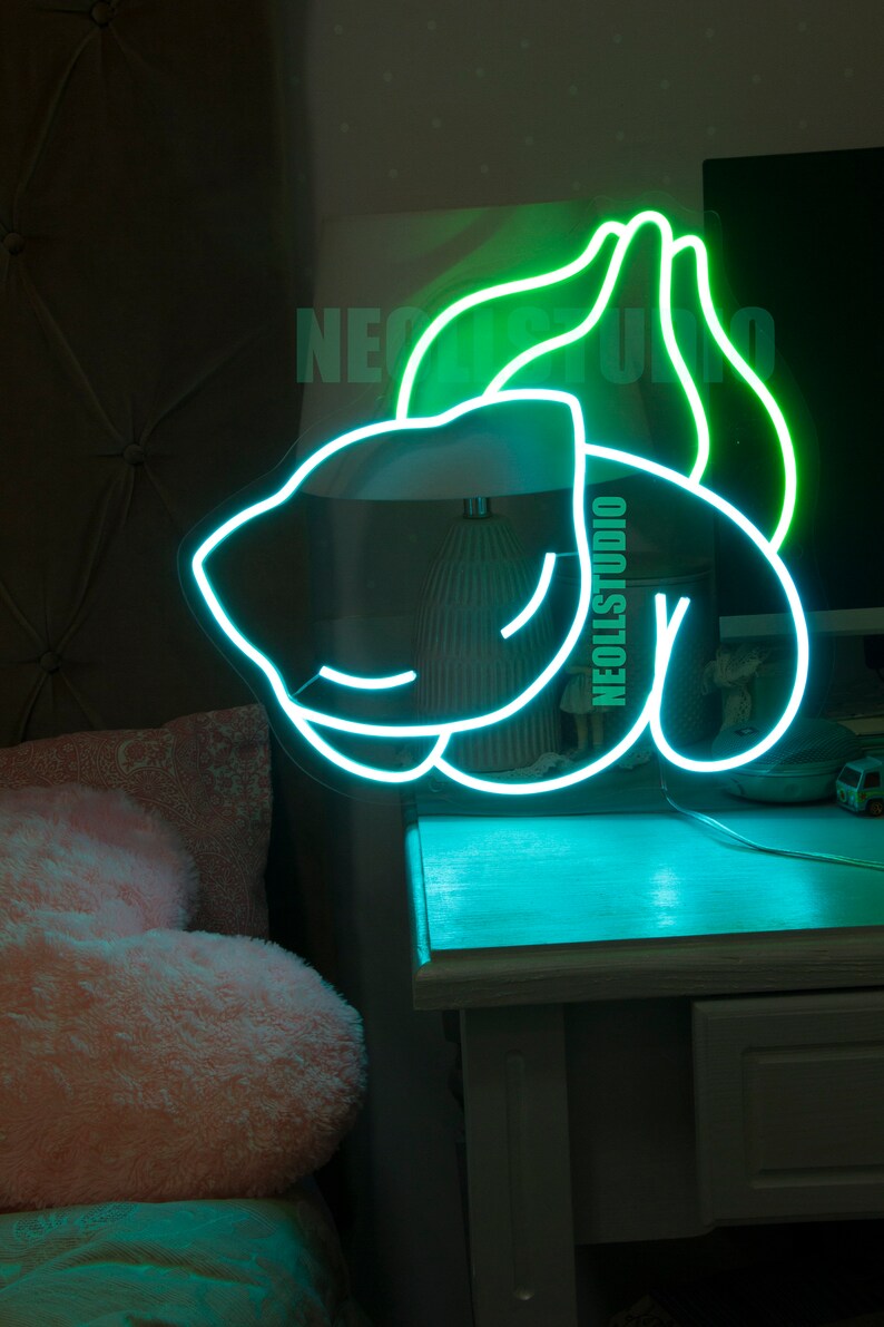 BULBASAUR LED Neon Sign Custom Neon Neon Light - Etsy