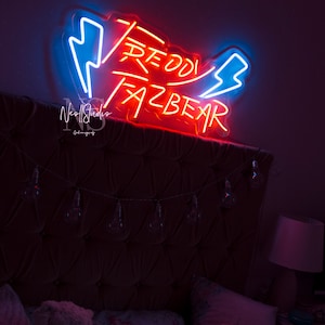 Freddy Fazbear FNAF Security Breach - LED Neon Sign, Custom Neon, Neon ...