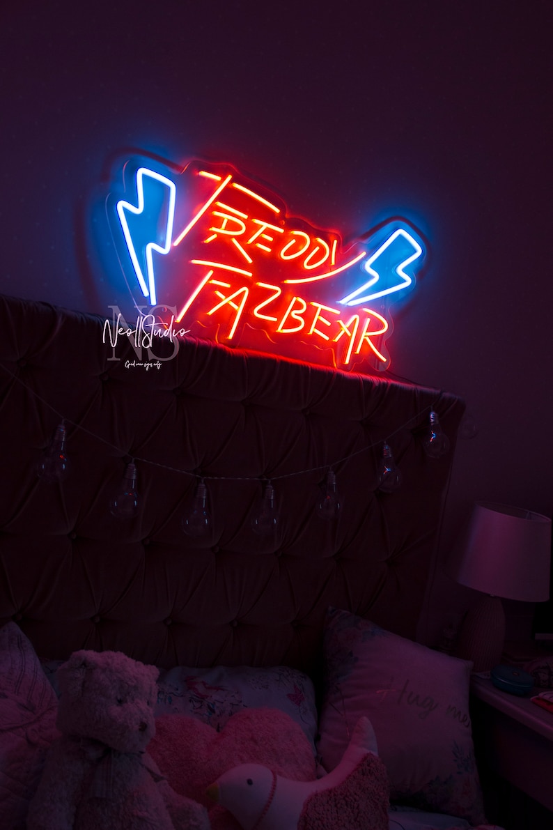 Freddy Fazbear FNAF Security Breach - LED Neon Sign, Custom Neon, Neon ...