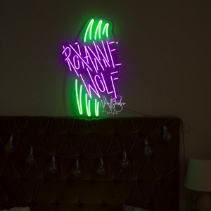 Roxanne Wolf FNAF Security Breach - LED Neon Sign, Custom Neon, Neon ...