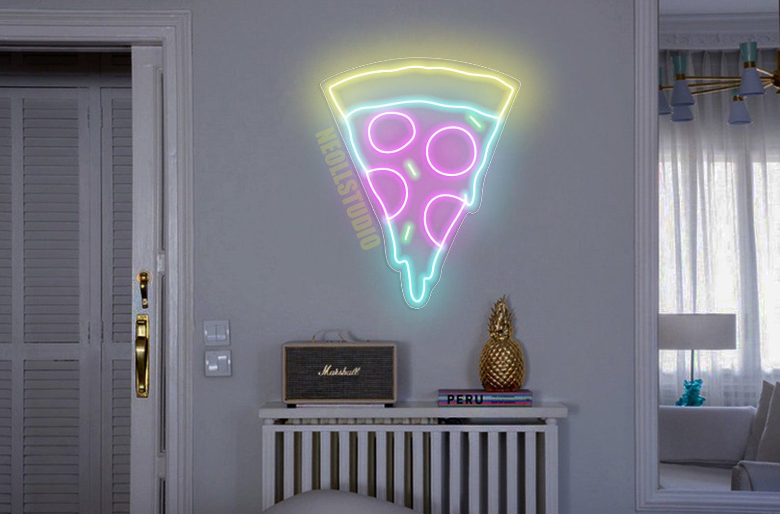 PIZZA Neon Sign LED Neon Sign Custom Neon Neon Light | Etsy