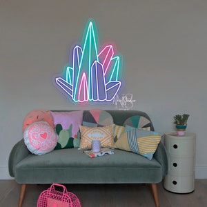 ROCK CRYSTALS Multicolored - LED Neon Sign, Custom Neon, Neon Light - Etsy