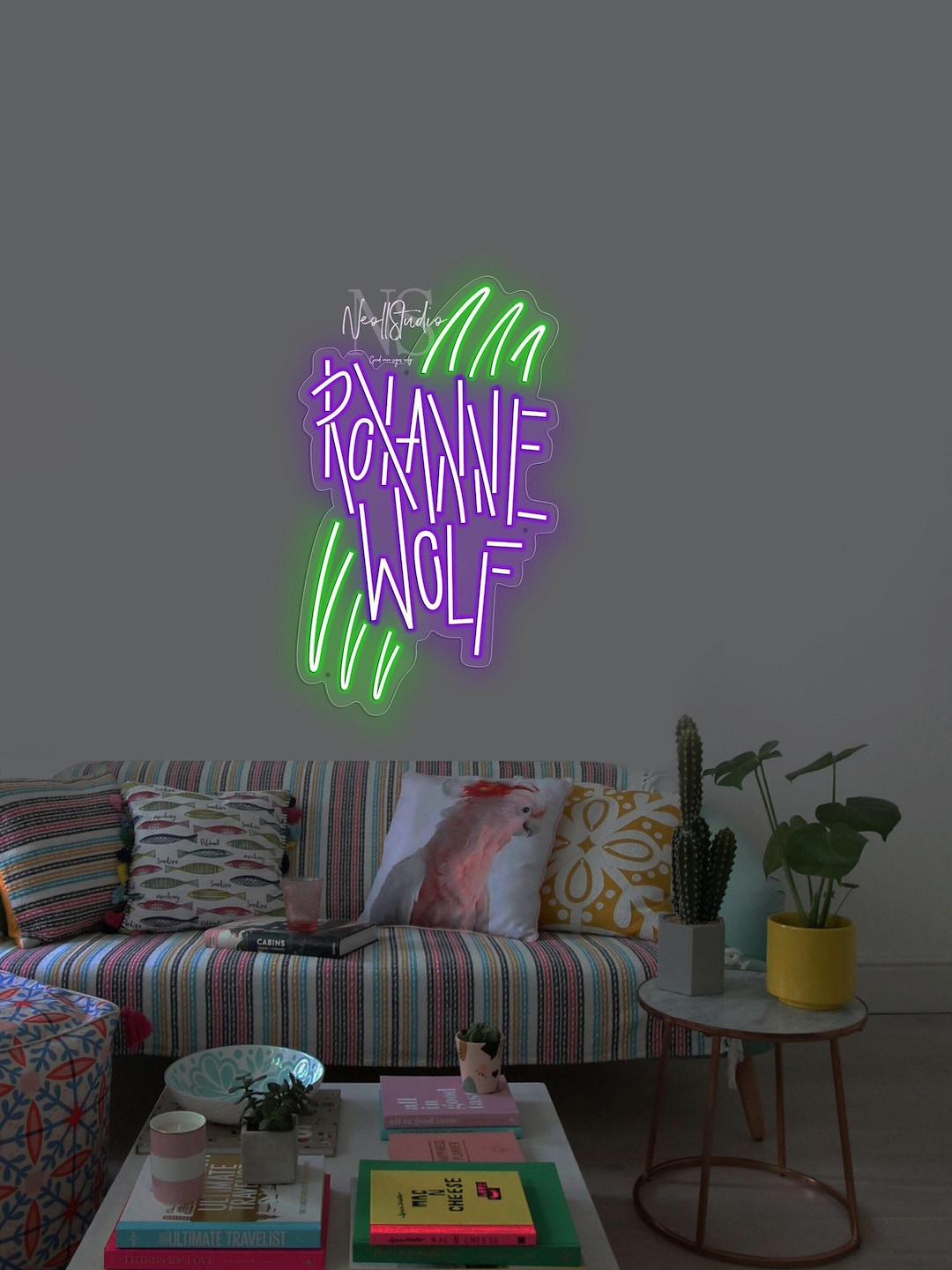 Roxanne Wolf FNAF Security Breach - LED Neon Sign, Custom Neon, Neon Light - Etsy