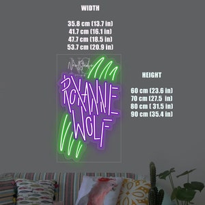 Roxanne Wolf FNAF Security Breach - LED Neon Sign, Custom Neon, Neon ...