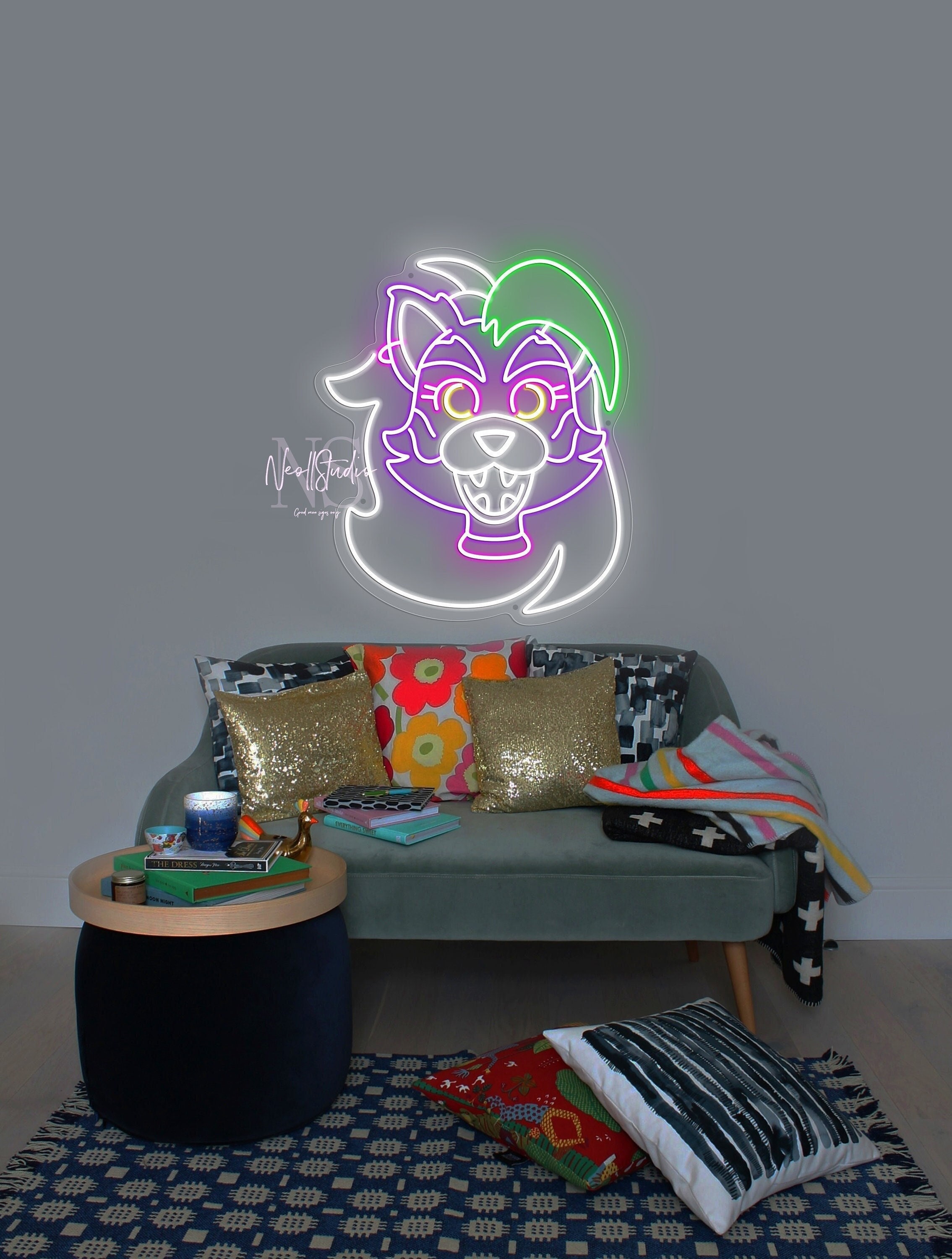 FNAF Roxanne Wolf LED Neon Sign Custom Neon Neon Light - Etsy UK