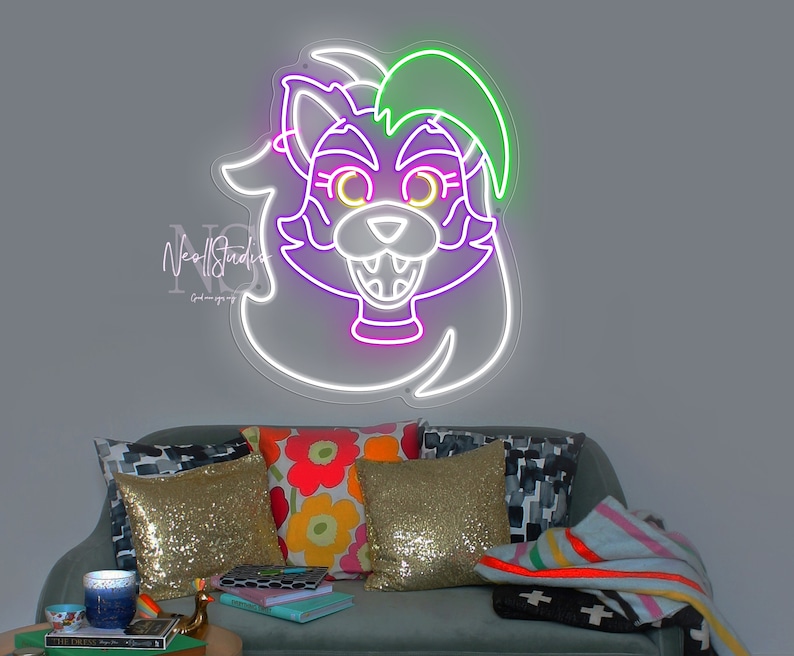 FNAF Roxanne Wolf LED Neon Sign Custom Neon Neon Light - Etsy