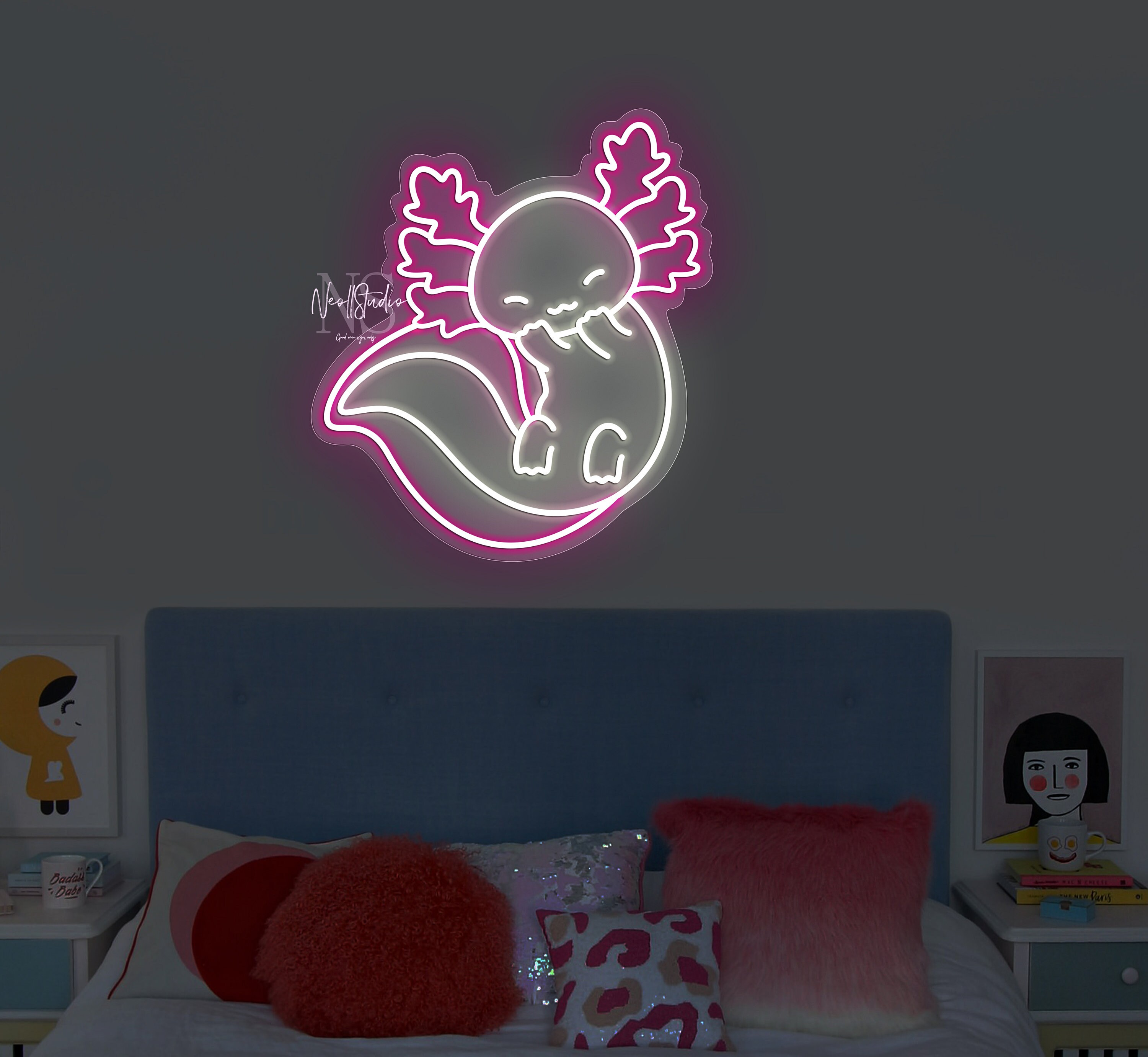 AXOLOTL Cute Kawaii LED Neon Sign Custom Neon Neon Light - Etsy Ireland