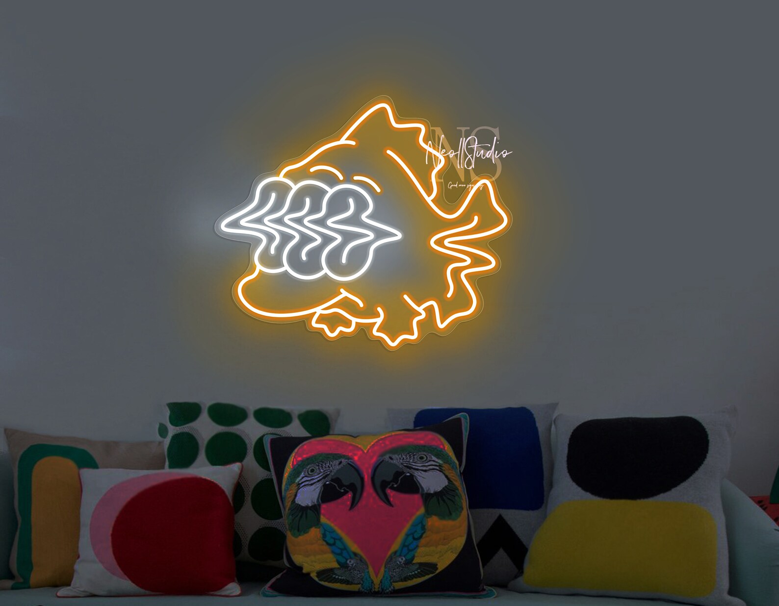 TRIPPY FISH Lsd LED Neon Sign Custom Neon Neon Light - Etsy