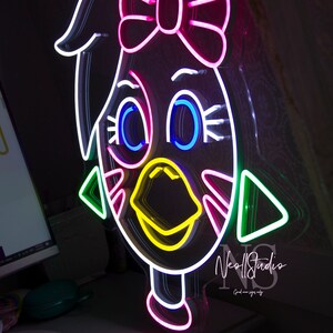 Glamrock CHICA FNAF Security Breach - LED Neon Sign, Custom Neon, Neon ...