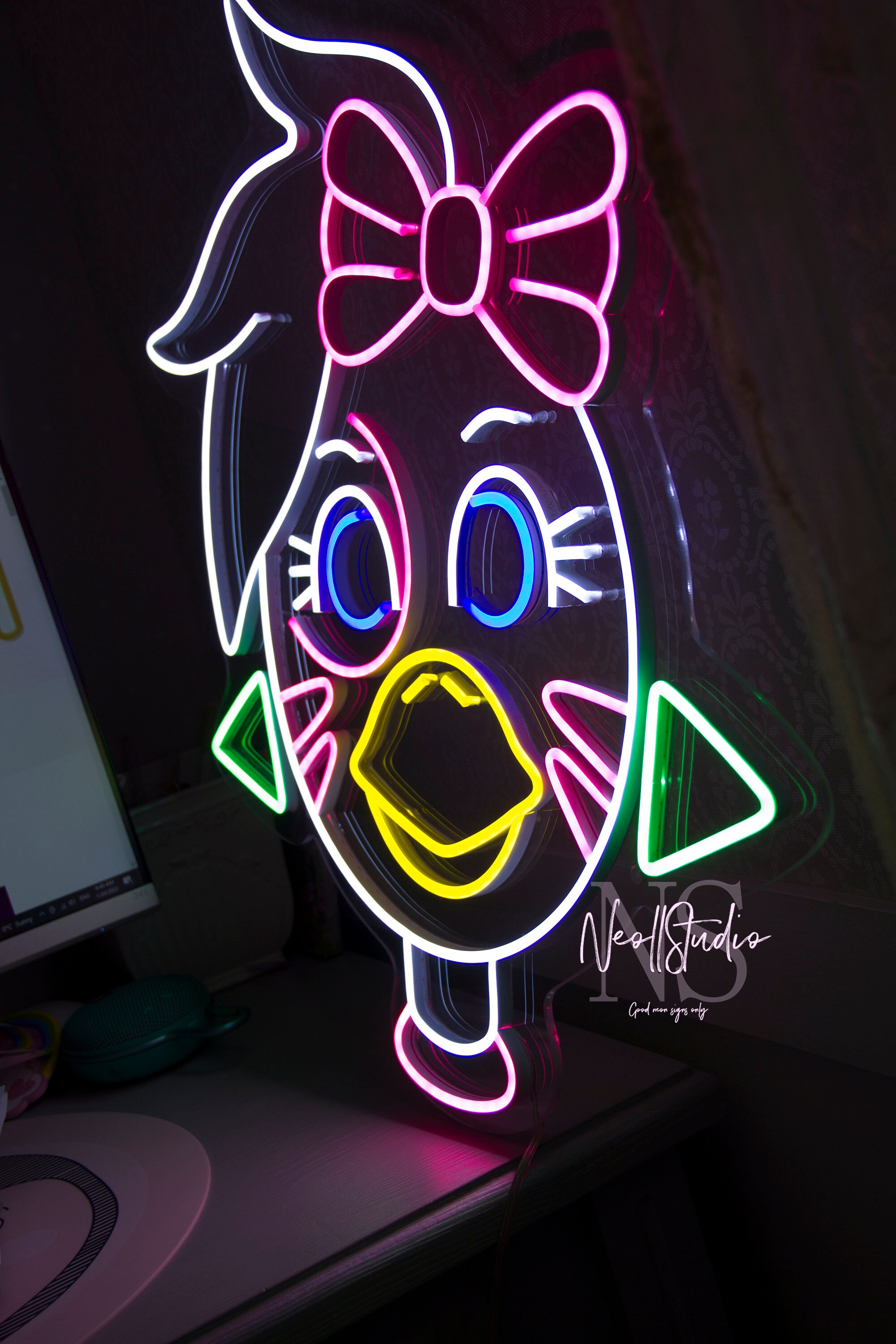 Glamrock CHICA FNAF Security Breach - LED Neon Sign, Custom Neon, Neon ...