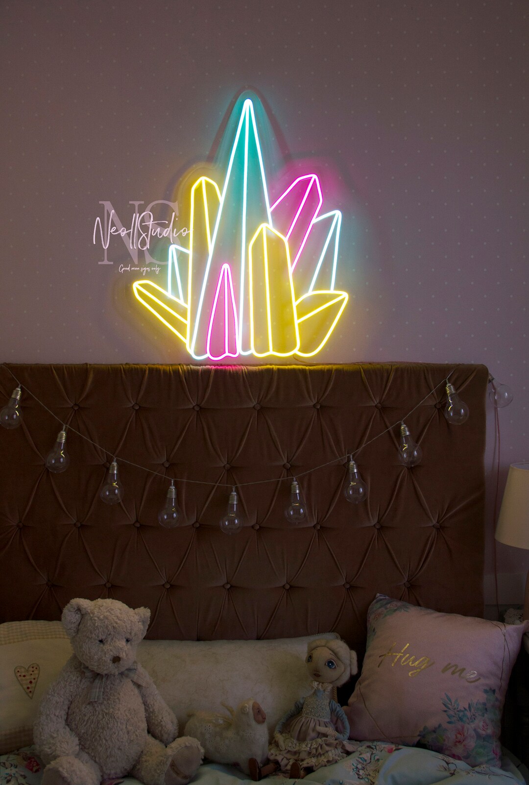 ROCK CRYSTALS Multicolored - LED Neon Sign, Custom Neon, Neon Light - Etsy