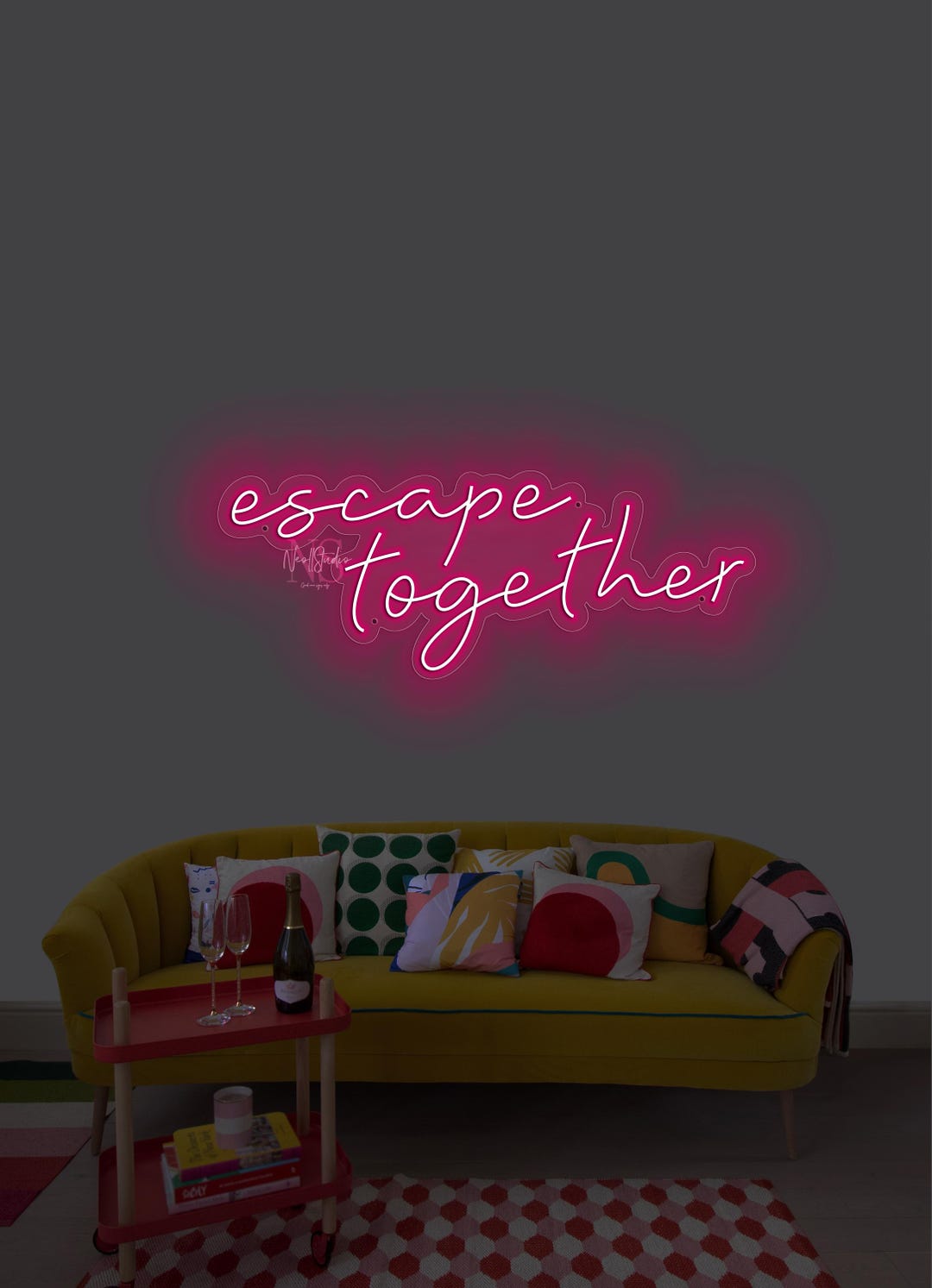 ESCAPE TOGETHER - LED Neon Sign, Custom Neon, Neon Light, Gift for Him ...