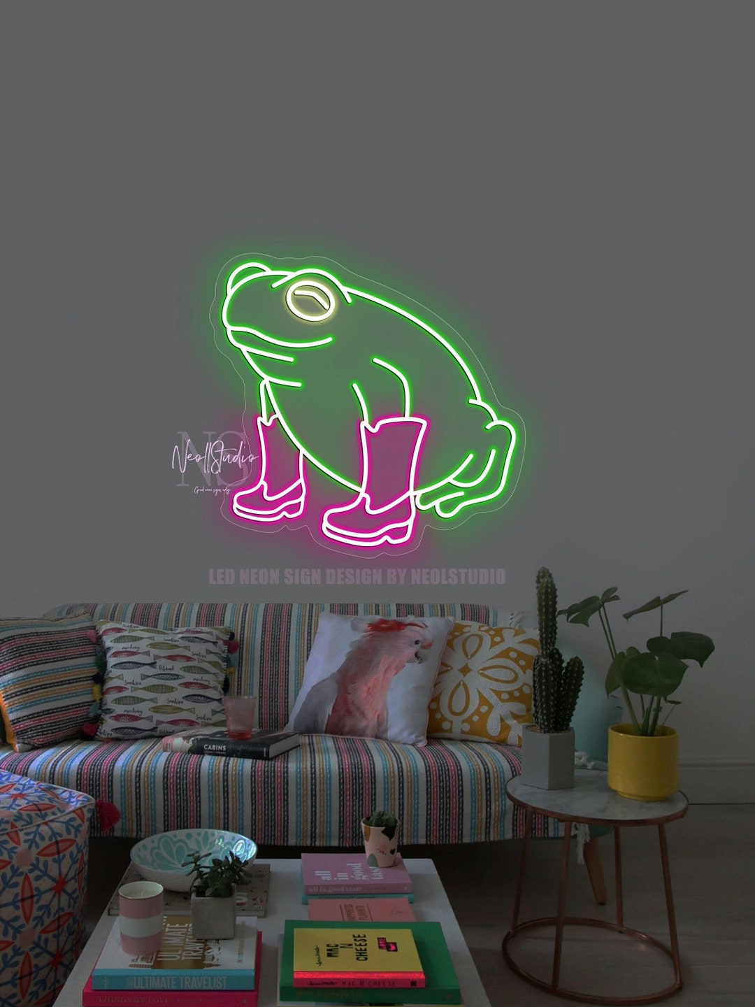 FROG in COWBOY BOOTS - Led Neon Sign, Custom Neon, Neon Light - Etsy