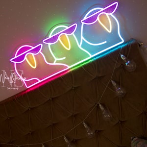 PARTY PARROTS - LED Neon Sign, Custom Neon, Neon Light - Etsy