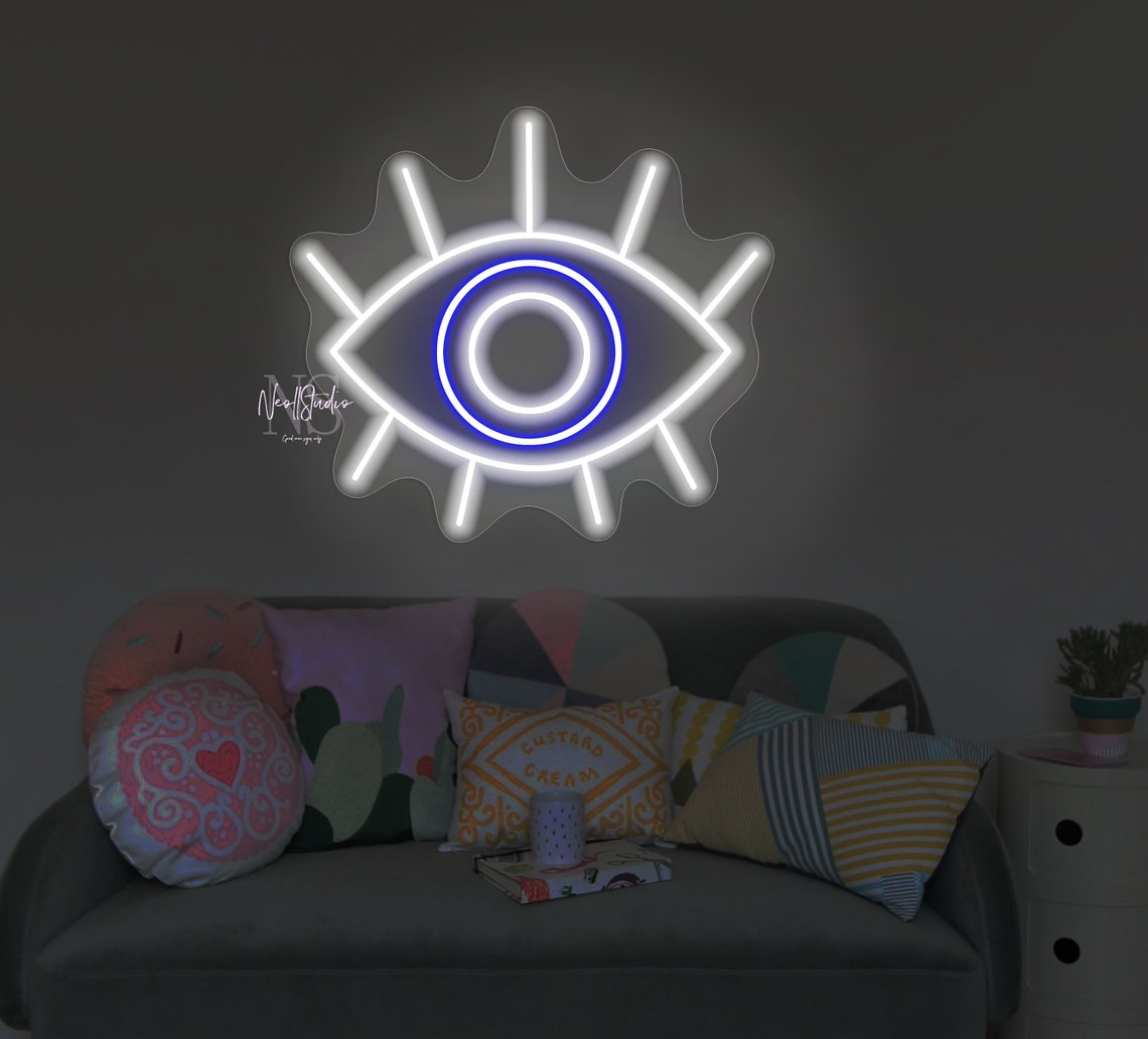 EVIL EYE LED Neon Sign Custom Neon Neon Light - Etsy