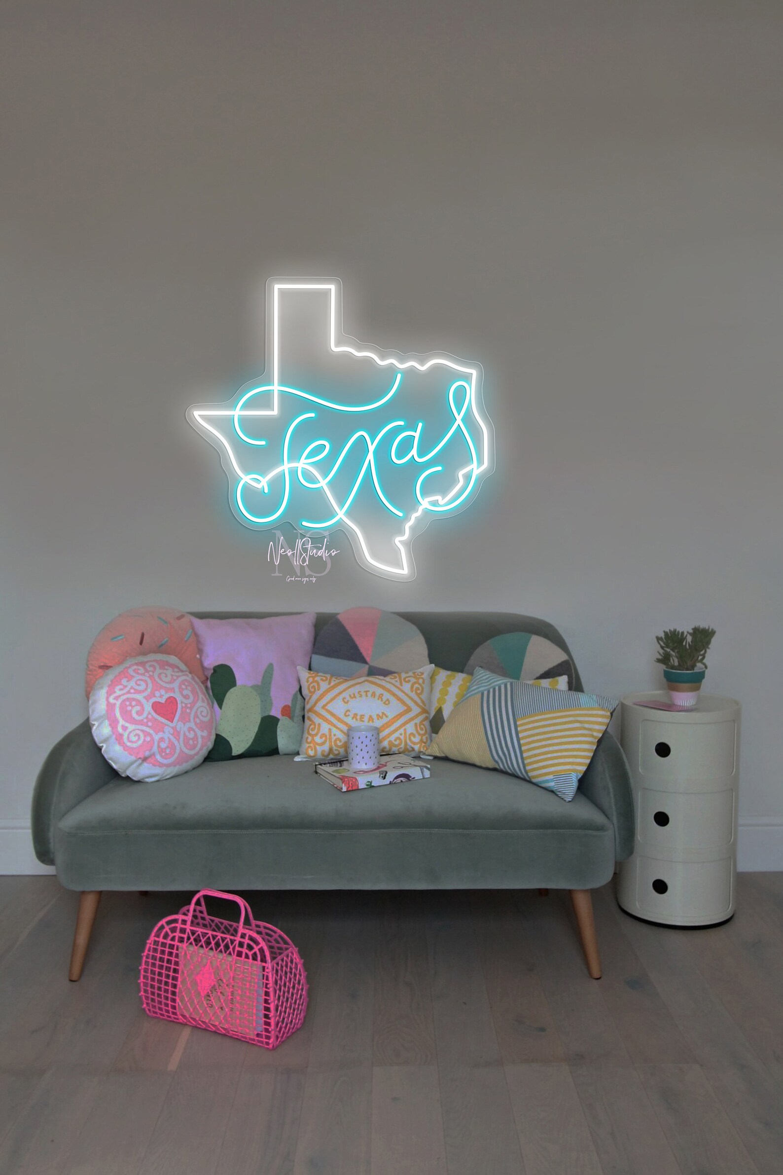 TEXAS Led Neon Sign Custom Neon Neon Light - Etsy