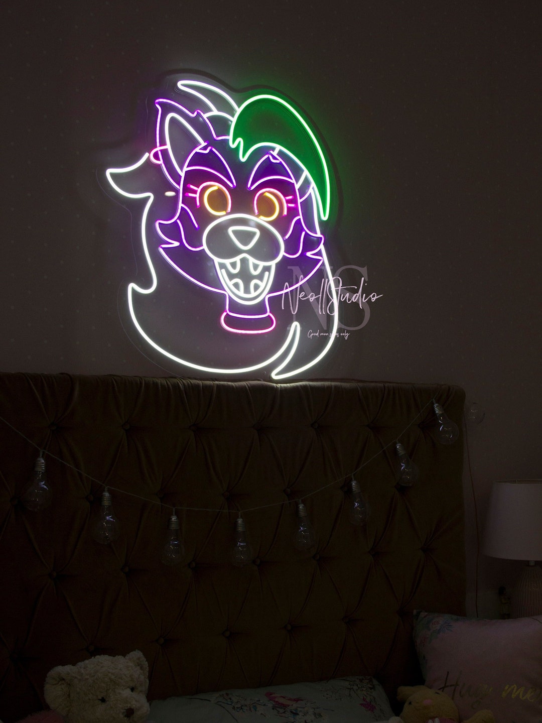FNAF Roxanne Wolf Security Breach - LED Neon Sign, Custom Neon, Neon ...