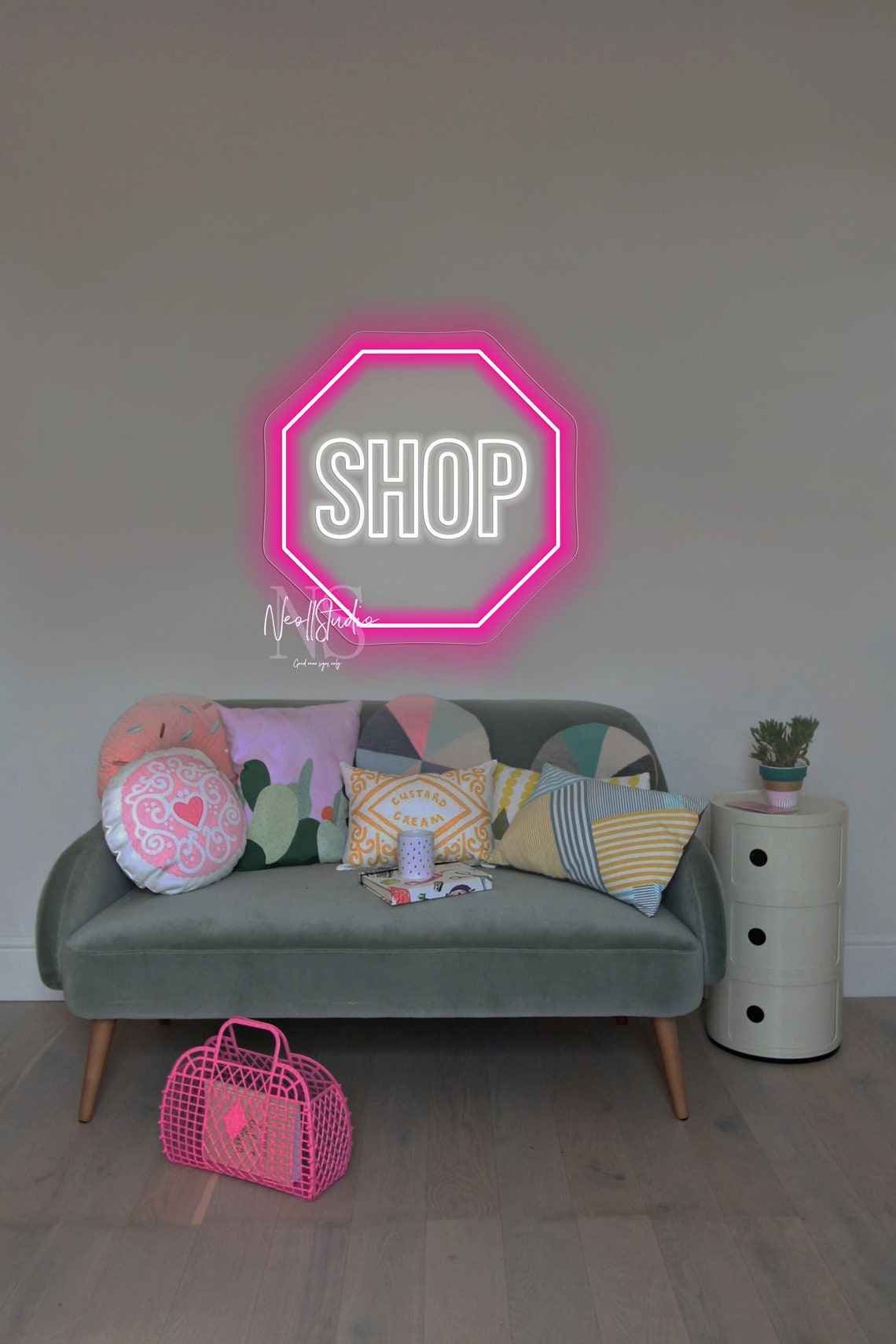 STOP SHOP LED Neon Sign Custom Neon Neon Light - Etsy