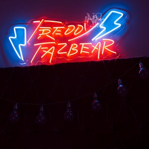 Freddy Fazbear FNAF Security Breach - LED Neon Sign, Custom Neon, Neon ...