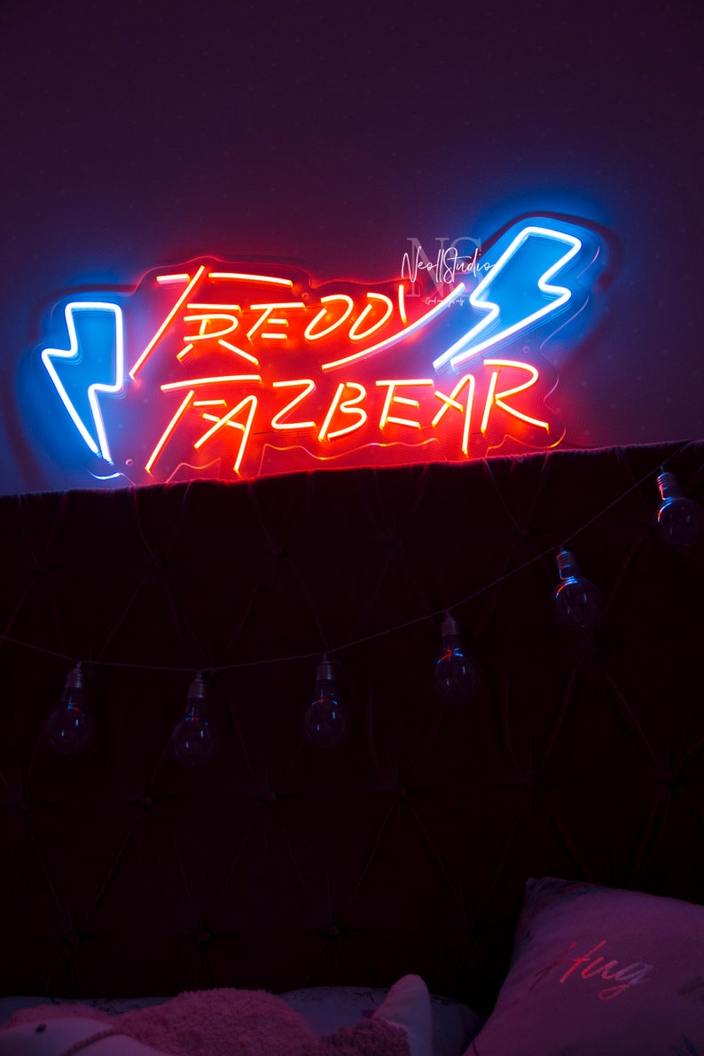 Freddy Fazbear FNAF Security Breach - LED Neon Sign, Custom Neon, Neon ...