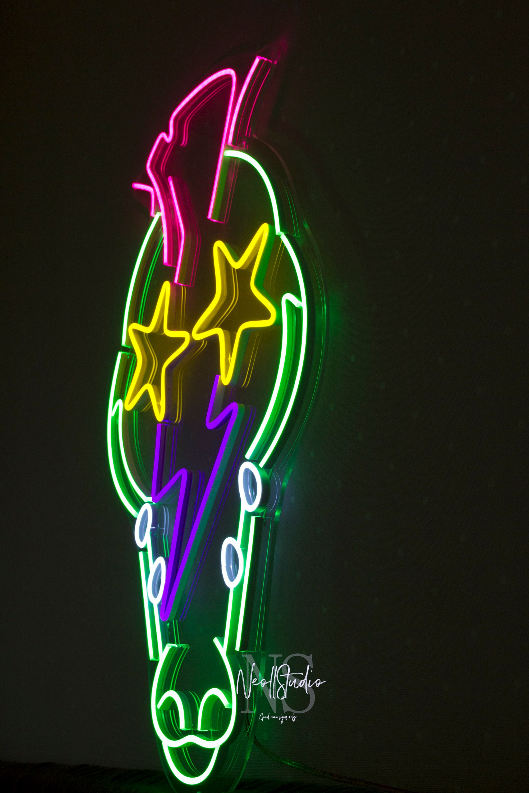 FNAF Montgomery Gator - LED Neon Sign, Custom Neon, Neon Light - Etsy
