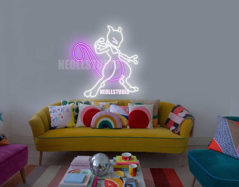 MEWTWO LED Neon Sign Custom Neon Neon Light | Etsy