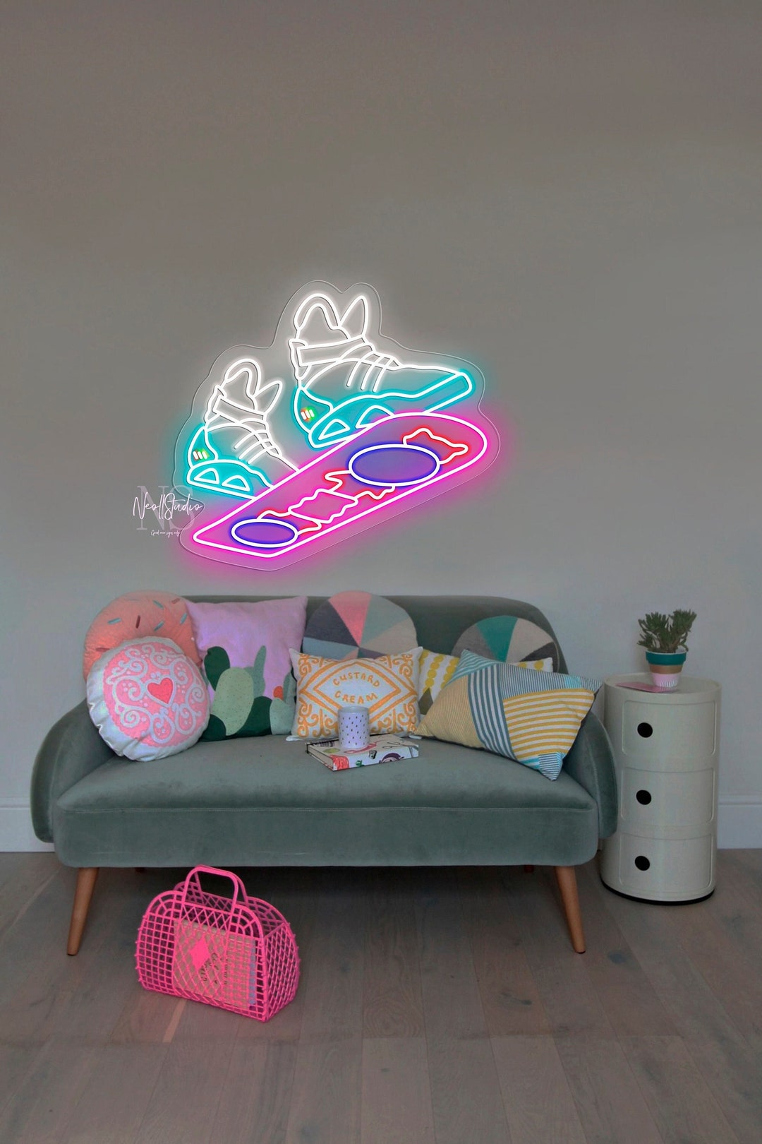 HOVER BOARD Back to the Future 80s - LED Neon Sign, Custom Neon, Neon ...