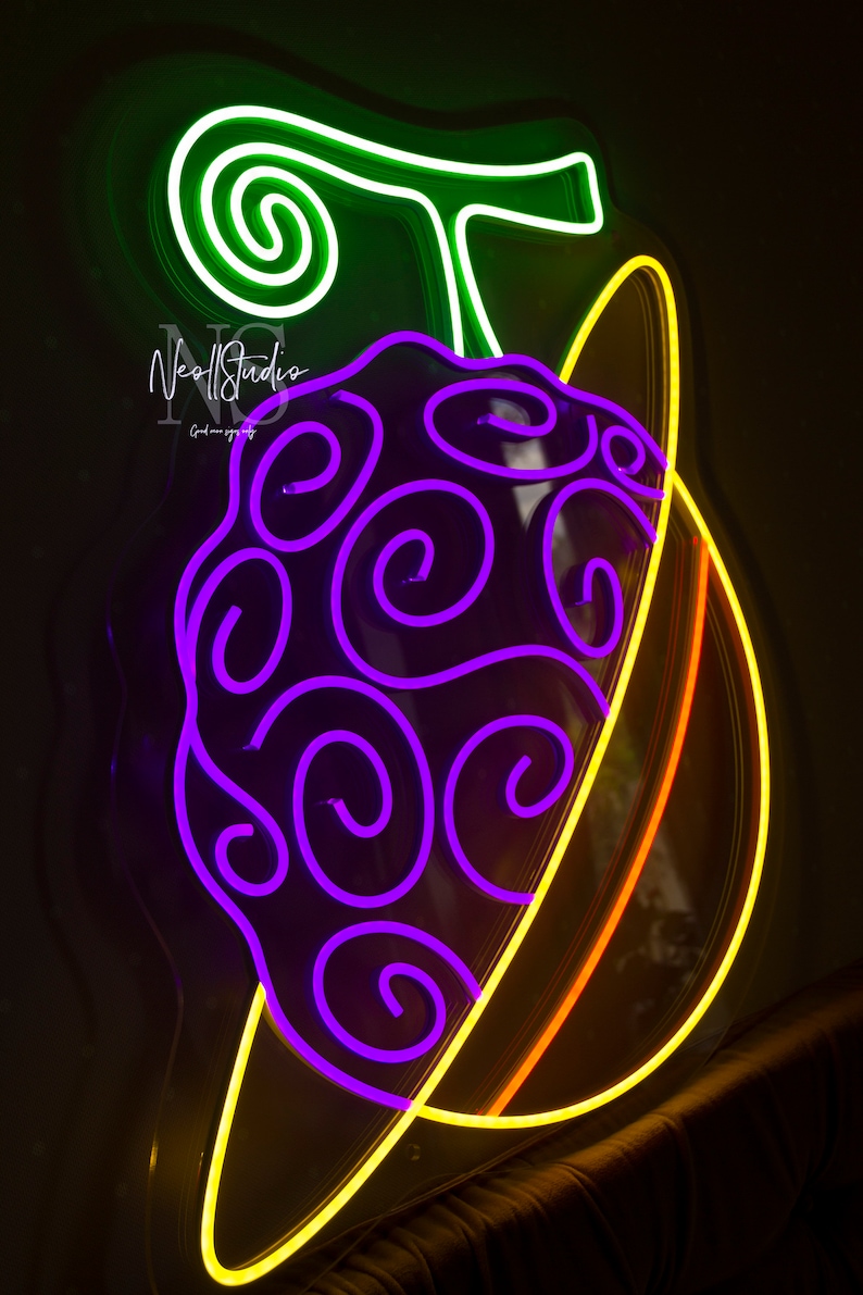 Devil Fruit GOMU GOMU No Mi Anime - LED Neon Sign, Custom Neon, Neon ...