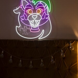 FNAF Roxanne Wolf - LED Neon Sign, Custom Neon, Neon Light - Etsy