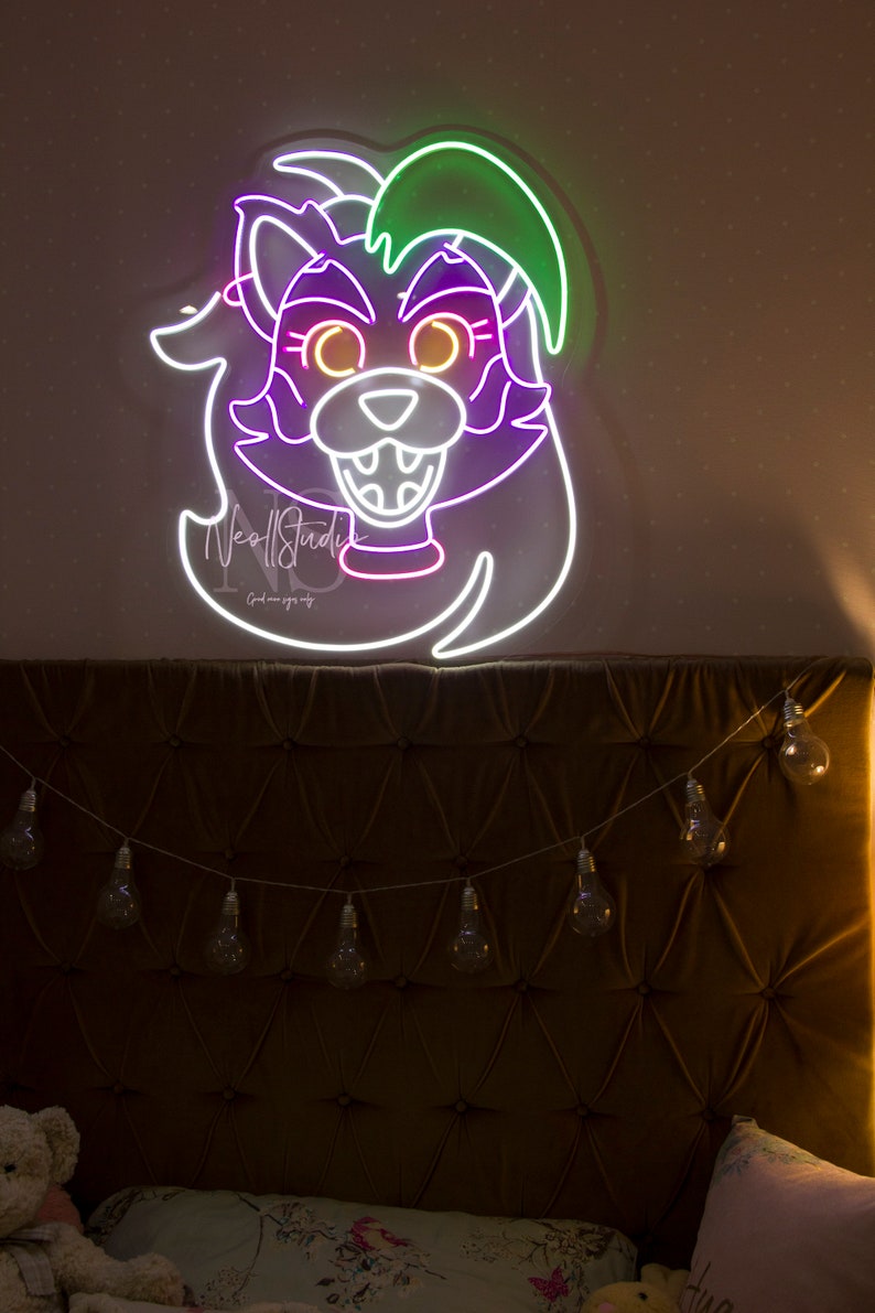 Buy FNAF Roxanne Wolf LED Neon Sign Custom Neon Neon Light Online in ...