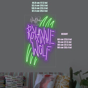 Roxanne Wolf FNAF Security Breach LED Neon Sign Custom - Etsy