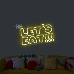 LET'S EAT Fnaf- LED Neon Sign, Custom Neon, Neon Light - Etsy Australia