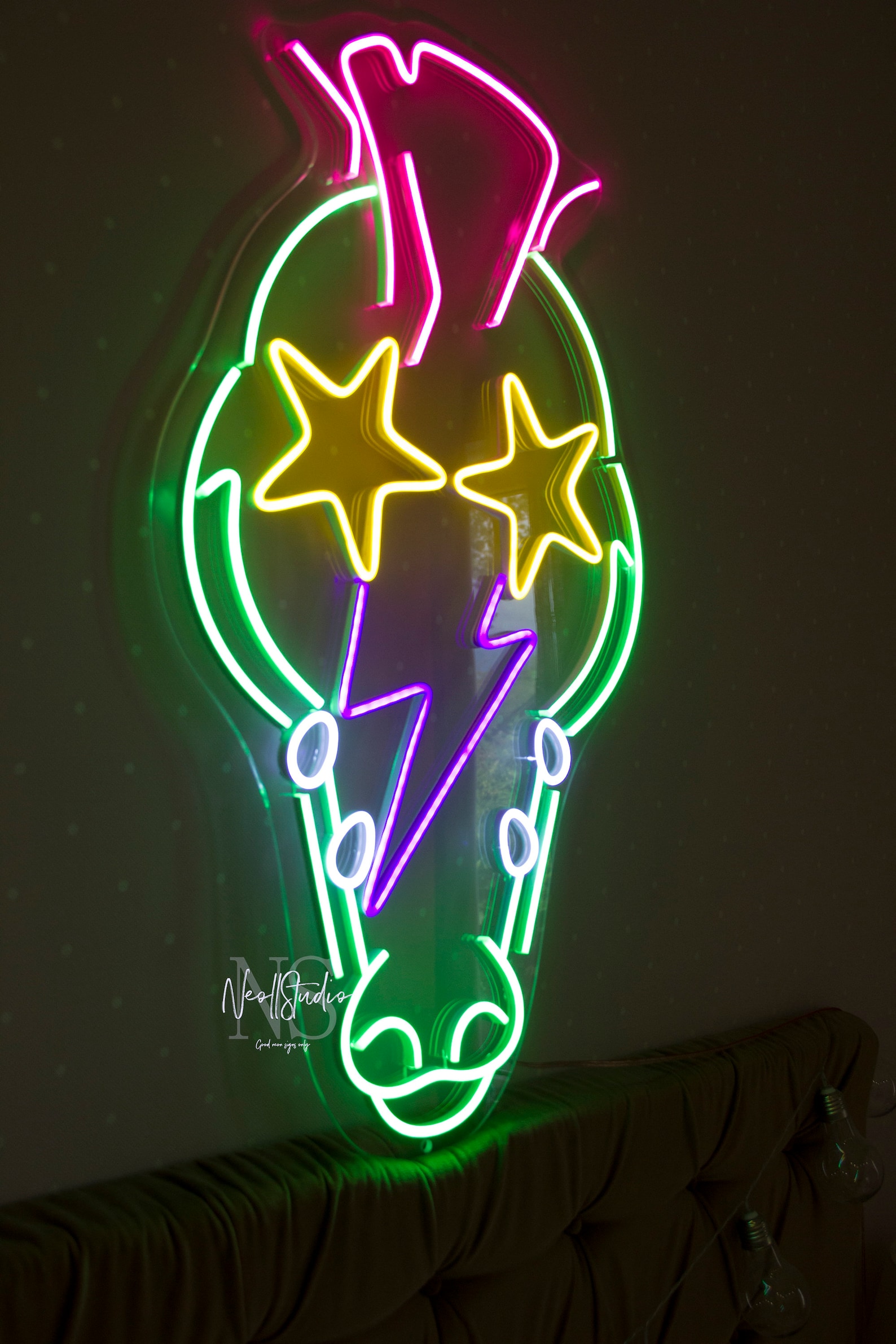 FNAF Montgomery Gator - LED Neon Sign, Custom Neon, Neon Light - Etsy