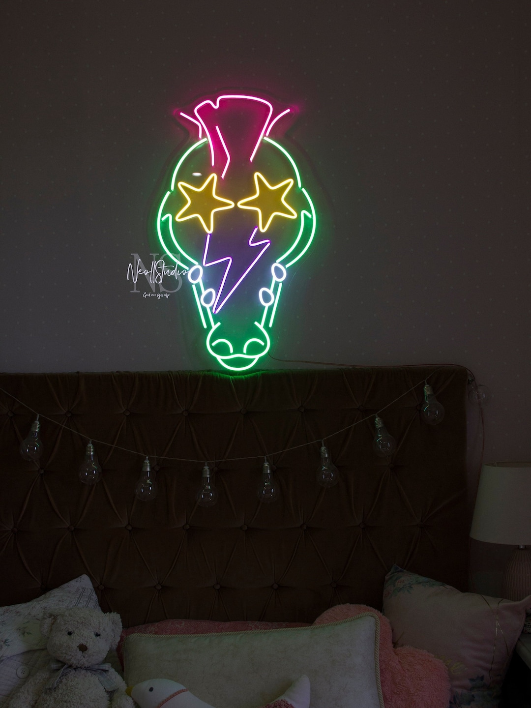 Glamrock MONTY - Horror LED Neon Sign, Survival Horror Inspired Light ...