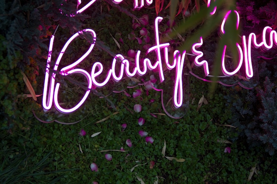 Custom Neon Sign Logo for Beauty Girl Spa Salon Beauty Bar - Etsy