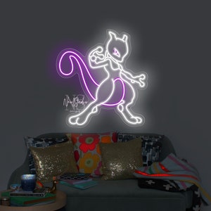 MEWTWO LED Neon Sign, Custom Neon, Neon Light - Etsy
