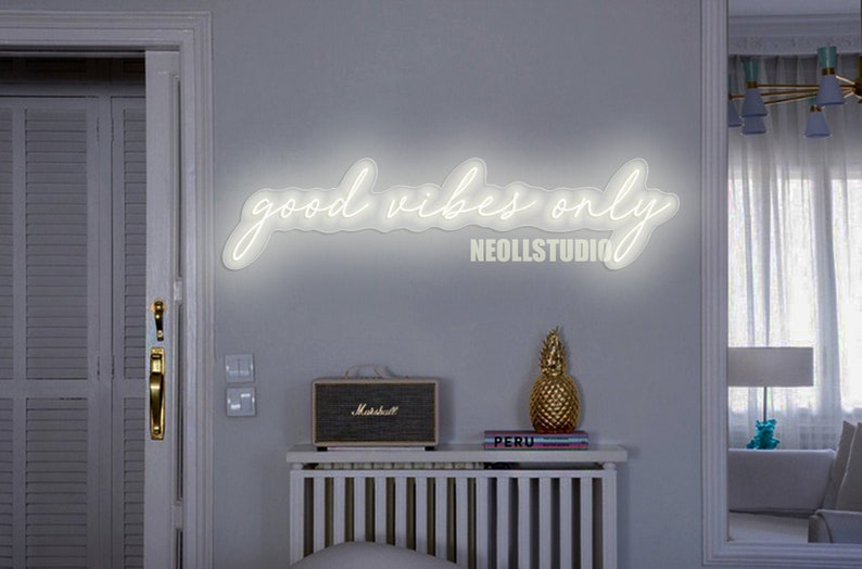 GOOD VIBES ONLY Led Neon Sign Custom Neon Neon Light | Etsy