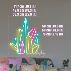 ROCK CRYSTALS Multicolored - LED Neon Sign, Custom Neon, Neon Light - Etsy