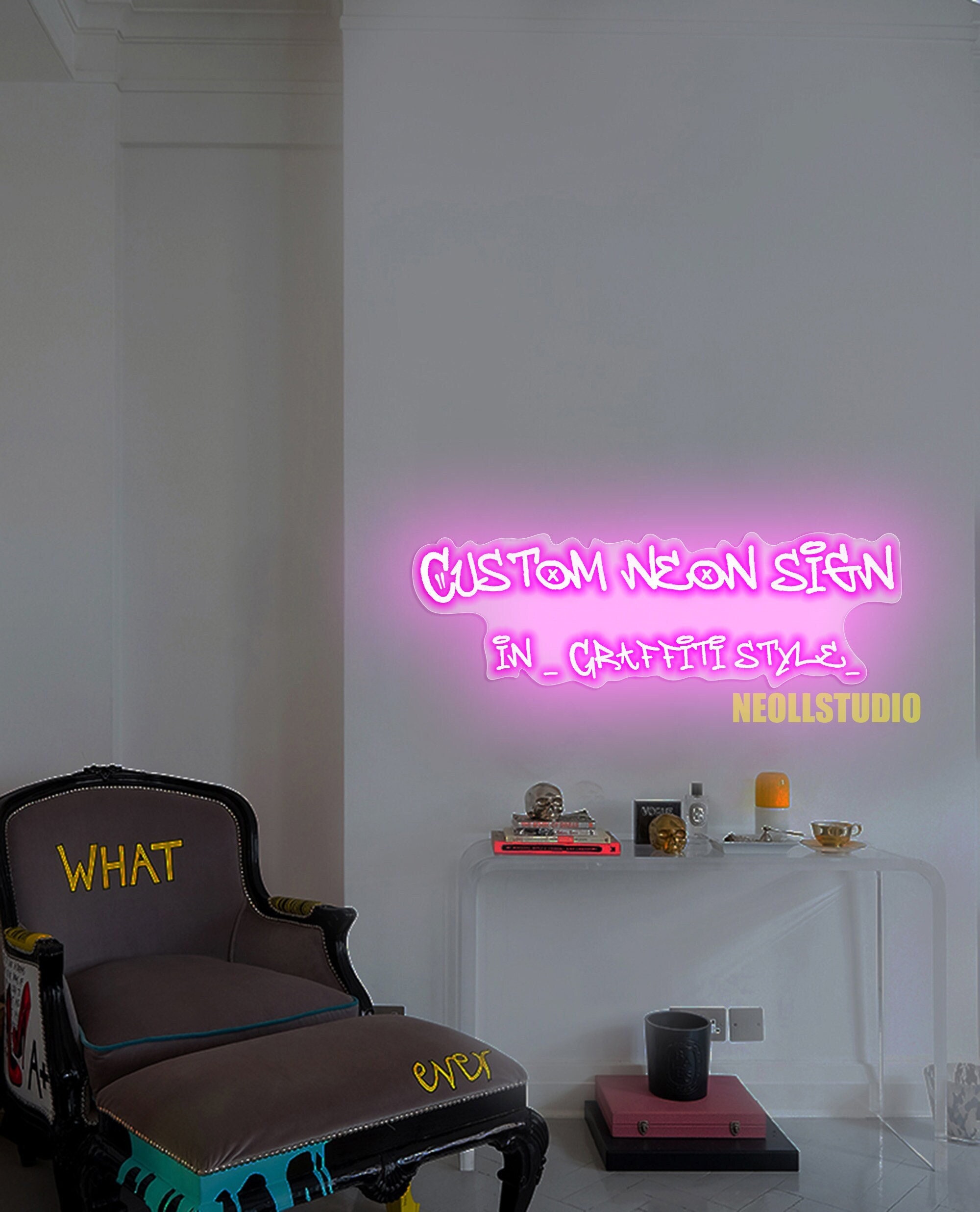 GRAFFITI ART Neon Sign LED Neon Sign Custom Neon Neon | Etsy