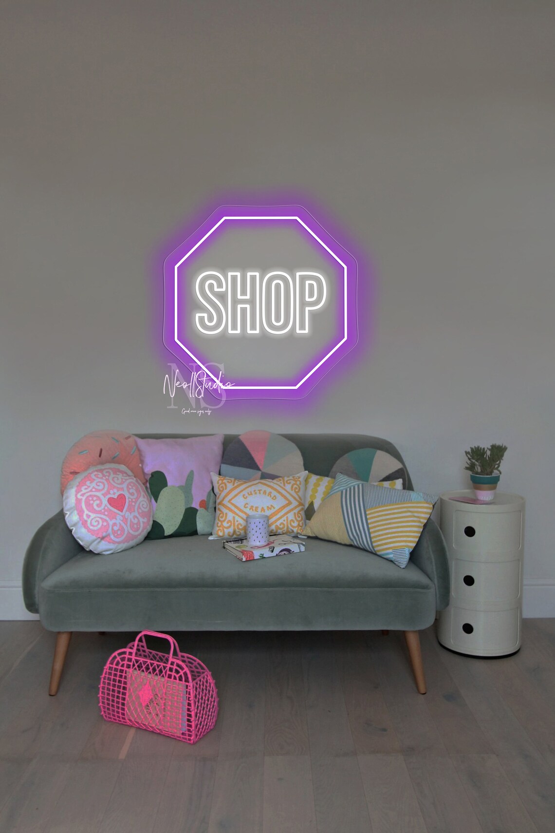 STOP SHOP LED Neon Sign Custom Neon Neon Light - Etsy