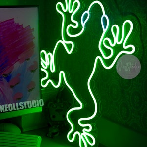 TROPICAL FROG - LED Neon Sign, Custom Neon, Neon Light - Etsy