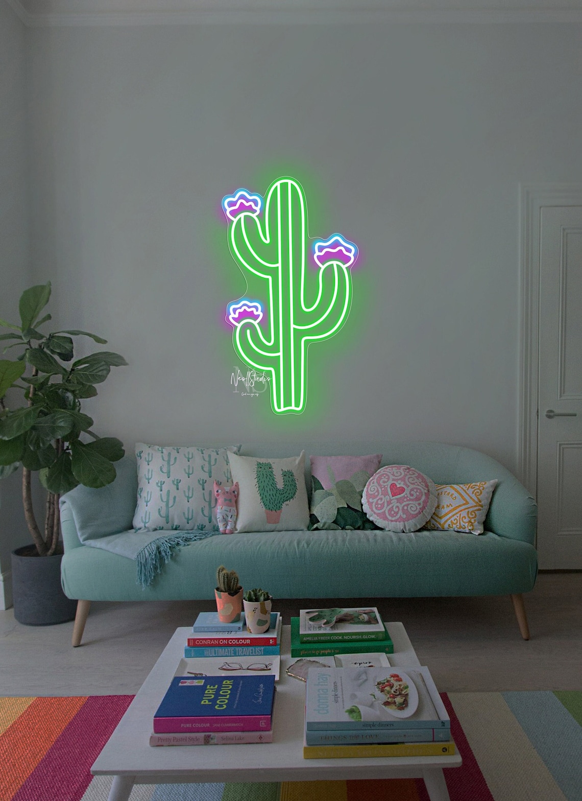MEXICAN CACTUS LED Neon Sign Custom Neon Neon Light - Etsy